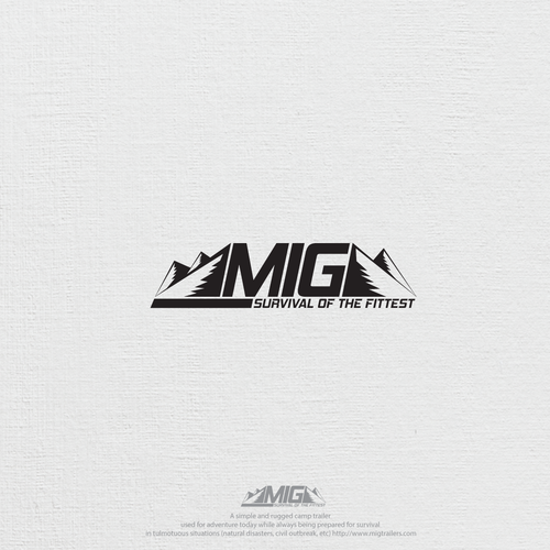 Create a Logo that invokes action for MIG Trailers survival edition ...