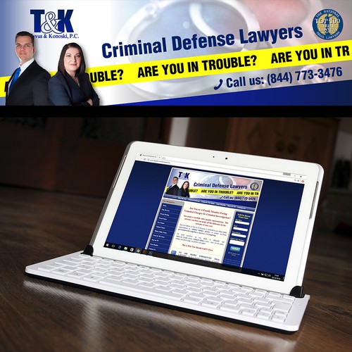 Website Header for Criminal Defense Lawyer | Banner ad contest