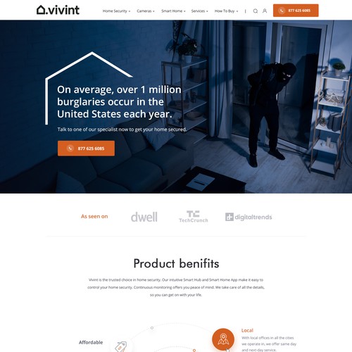 Designs | Vivint Authorised Reseller | Landing page design contest