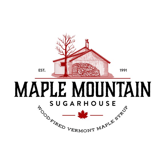 Create a logo for a Vermont Maple Syrup producer that captures this ...
