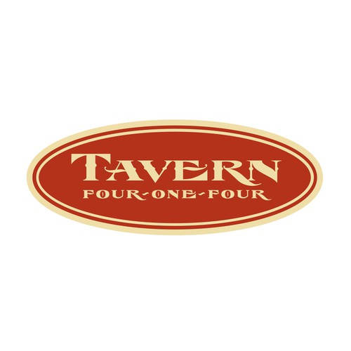 Create a logo for Tavern 414 (spelled out), that will attract a food ...