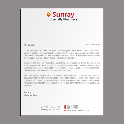 Pharmacy Letterhead Design | concurso Papelería
