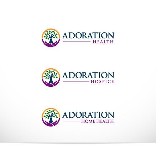 Create a compassionate looking logo for a new home health and hospice ...