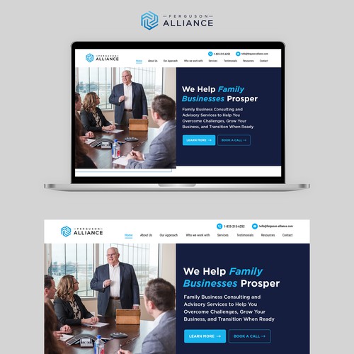 Designs | Redesign a website for a growing family business advisory ...