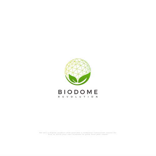 Create a logo for our Biodome Revolution product that inspires people ...