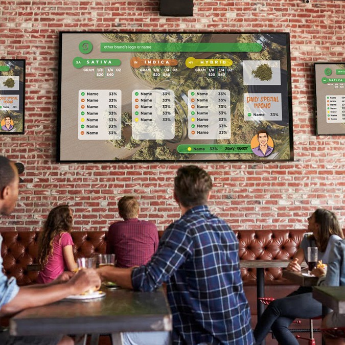 Design me a Cannabis menu board with a perfect balance of... | Menu contest