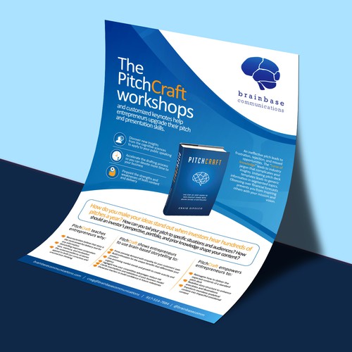 Design a One-Pager for a Startup Pitch Workshop | Postcard, flyer or ...