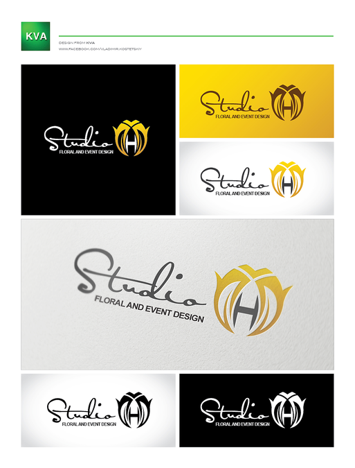 logo for Studio H floral design | Logo design contest