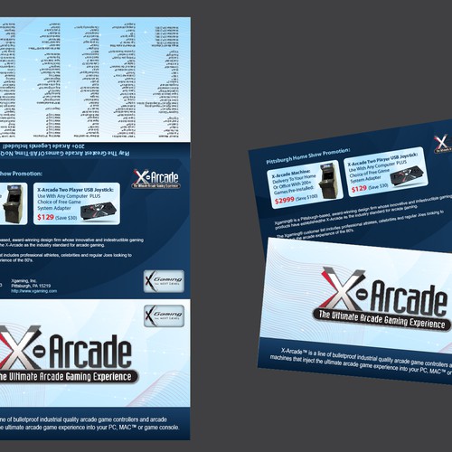 8.5x14 Brochure Design For Gaming Company | Brochure contest