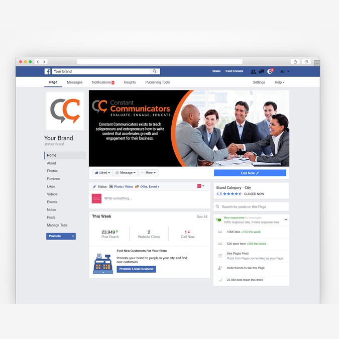 Constant Communicators needs a new Facebook banner | Facebook cover contest