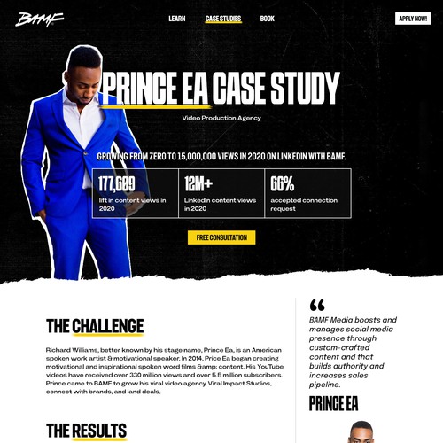 Designs | "BAMF.COM" Website Redesign | We need a badass new web design ...