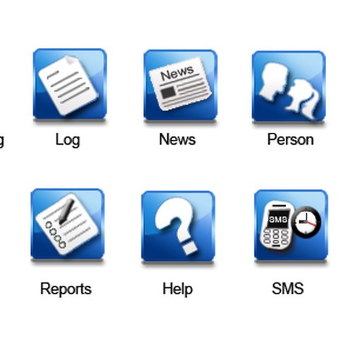 Set of Ten Icon Buttons for Software Package | Button or icon contest