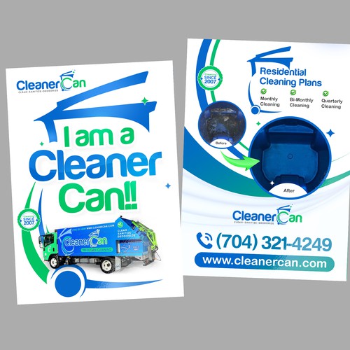 Designs | Trash Can Cleaning Business Flyer | Postcard, flyer or print ...