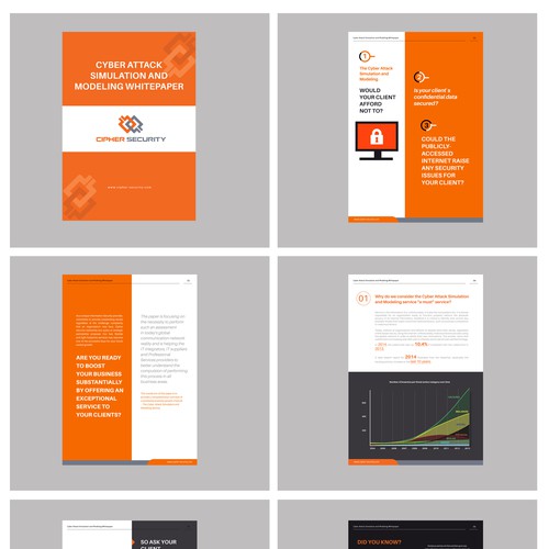 Designs | Design an amazing brochure (White Paper) for Cipher Security ...