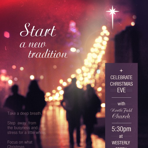Create an inviting Christmas Eve Church Service Graphic | Illustration ...