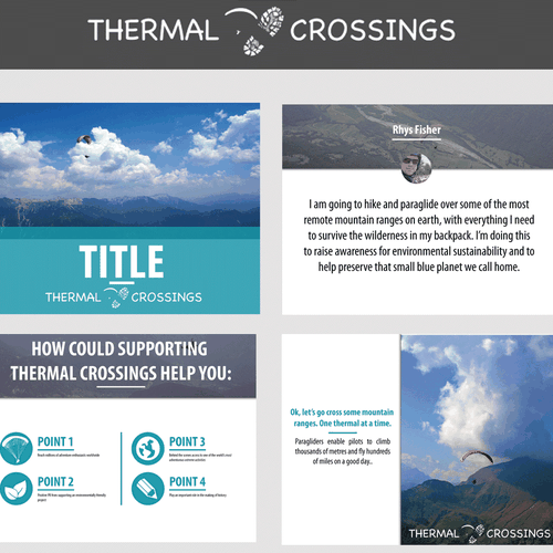 Create a capturing extreme paragliding expedition proposal for Thermal ...