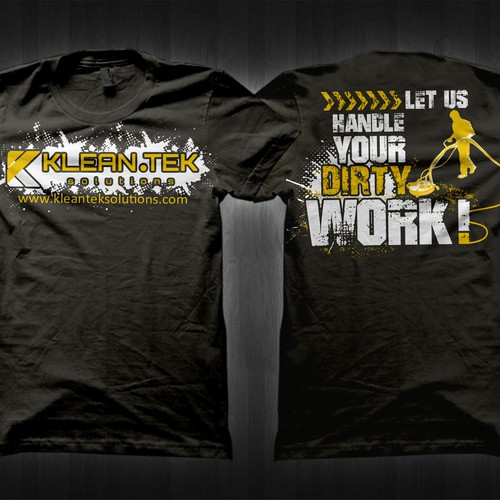 Create a clean yet capturing t-shirt design for an industrial mobile ...