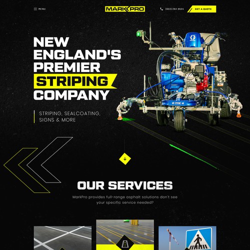 Designs | Design A Modern, Edgy, Business Website / MarkPro | Web page ...