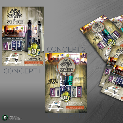 Flyer for Vape Store "Electronic Cigarettes" | Postcard, flyer or print ...