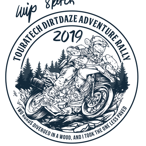 Touratech DirtDaze Adventure Rally Tshirt 2019 | T-shirt contest