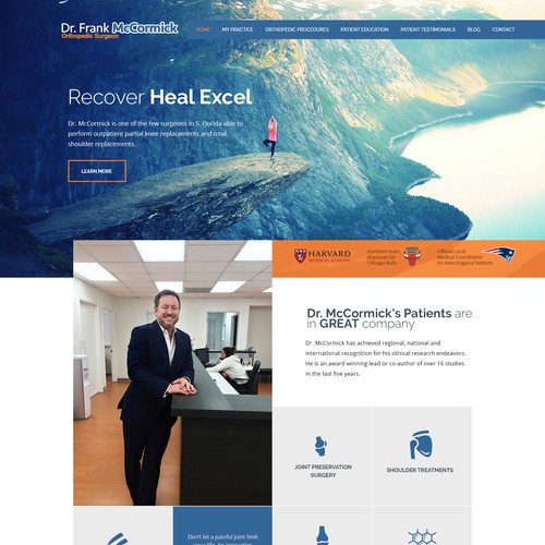 Website enhancement design for www.drfrankmccormick.com | Web page ...