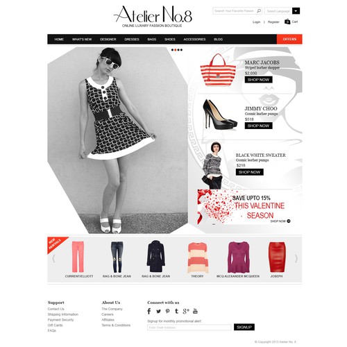 Website Design for E-commerce Business - Online Fashion Boutique | Web ...