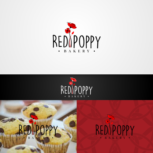Red Poppy - Design a fun, modern logo for a bakery | Logo design contest