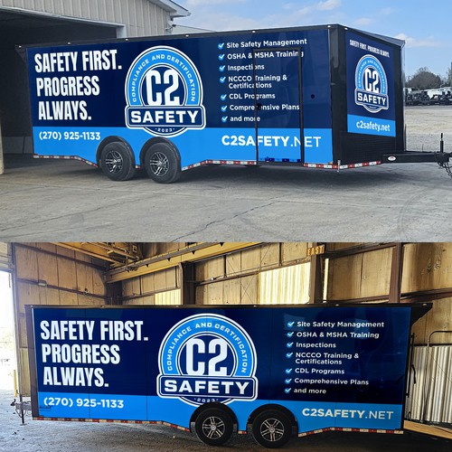 Designs | FULL Trailer Wrap - Construction Safety Company | Car, truck ...