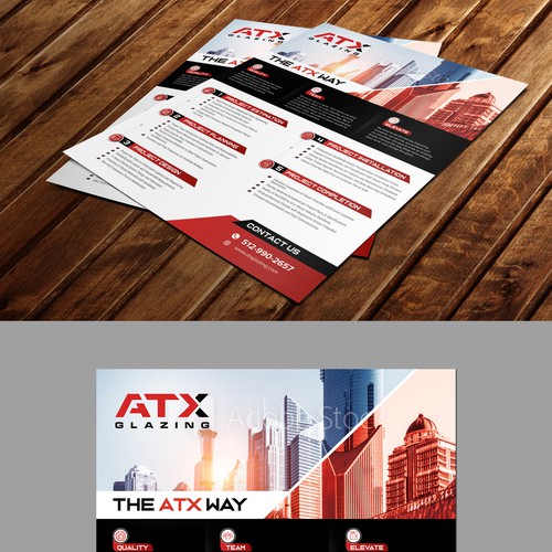 Designs | ATX Glazing - Proven Process | Postcard, flyer or print contest