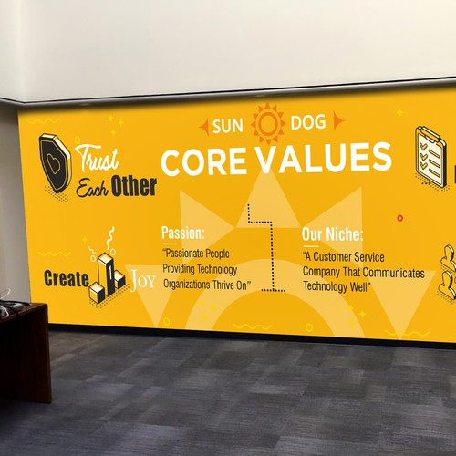 Designs | Core Value Wall | Other business or advertising contest