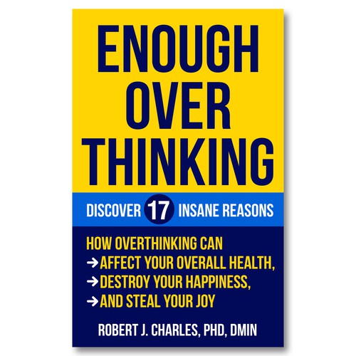 Designs | Design a Text-Based cover on Overthinking | Book cover contest