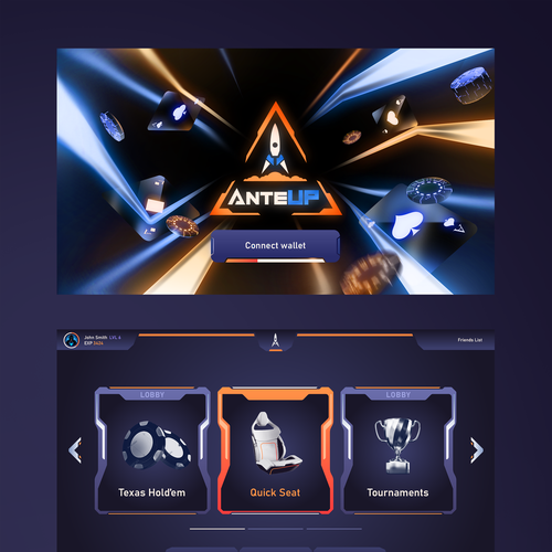 Designs | Blockchain Poker Dapp UI Design | Other web or app design contest