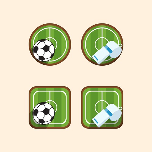 Soccer coaching App icon design | Icon or button contest