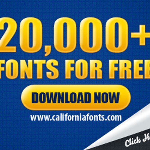 California Fonts needs Banner ads | Banner ad contest