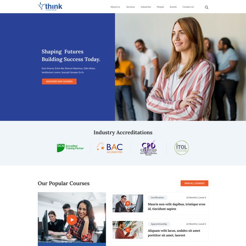 Designs | Website Design Expansion to be an Apprenticeship Training ...