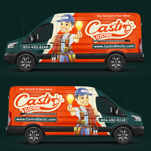 Designs | Van wrap For Electrical business! | Guaranteed | Quick Choice ...