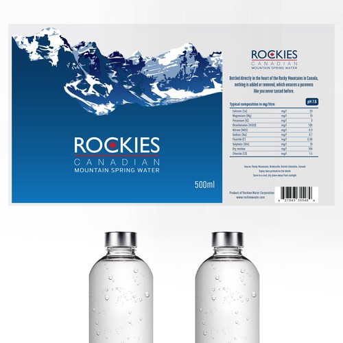 Designs | label for new Canadian Mountain Spring Water | Product label ...