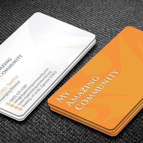 My Amazing Community Non Profit Business Card | Business card contest