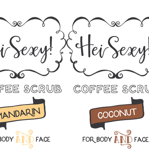 Coffee Scrub Product Label | Postcard, flyer or print contest