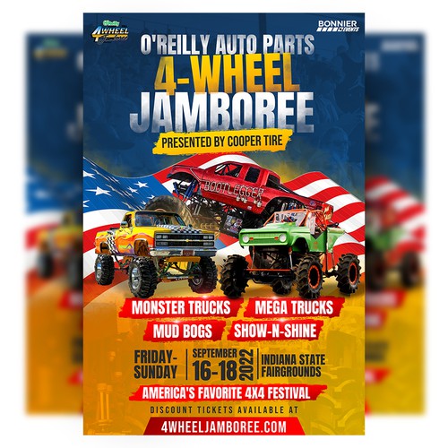 Designs | 4-Wheel Jamboree poster and ads | Poster contest