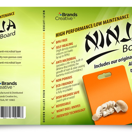 Designs | Ninja cutting board product leaflet | Postcard, flyer or ...