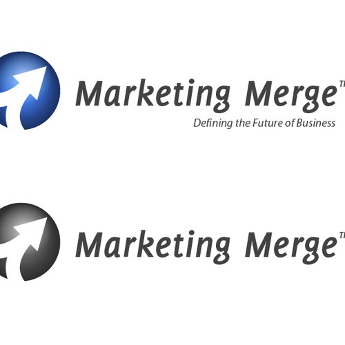 Marketing Merge Logo with Transparent Background | Logo design contest