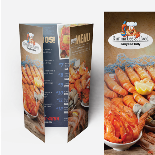 Seafood Restaurant Menu Design | Menu contest