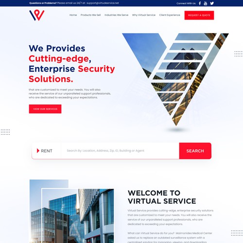 Designs | Modern professional website for Technology Company | Web page ...