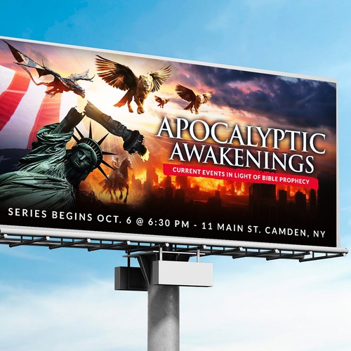 "apocalyptic awakenings" - a billboard to remember! | Signage contest ...