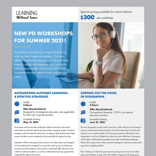 Designs | LWT Two Hour Workshop Flyer for Sales | Postcard, flyer or ...