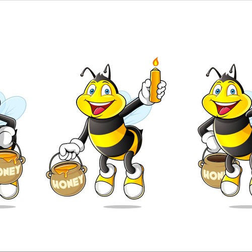 Create a Cute and Cuddly Cartoon Bee Mascot for Epic Beeswax ...