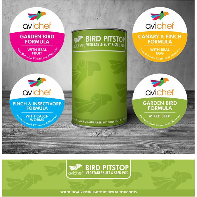 Create unique labels for our canned bird seed blends | Product label ...