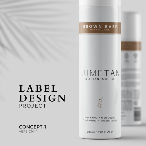 Designs | URGENT: Ultra Dark Self-Tan Mousse [Label Design - Front/Back ...