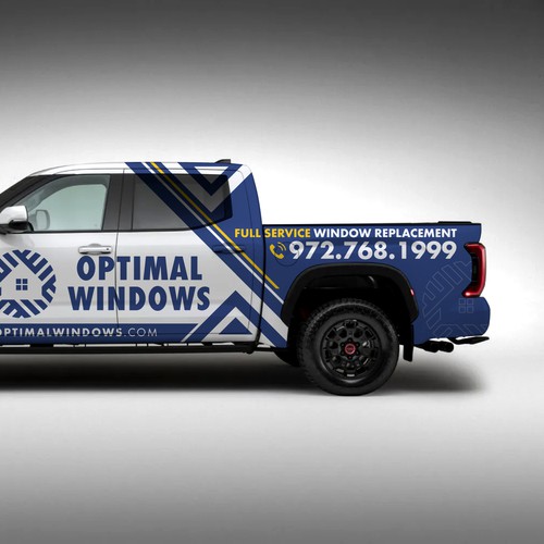 Designs | Optimal Windows - Truck Wrap | Car, truck or van wrap contest